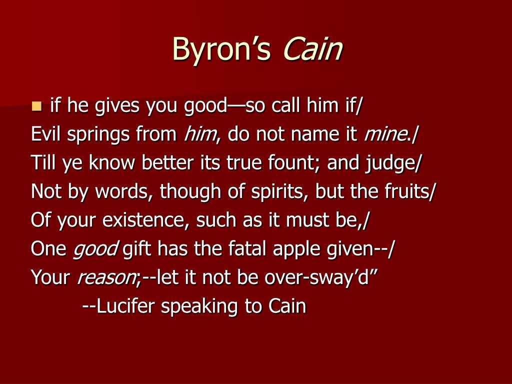 PPT - Byron and Shelley: Satan’s school PowerPoint Presentation, free ...