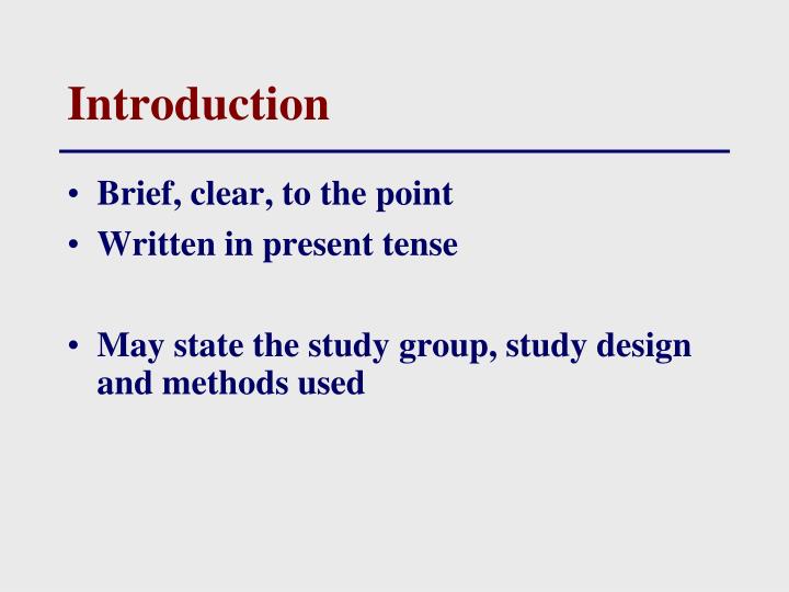 PPT - URM and IMRAD format PowerPoint Presentation - ID:3091078