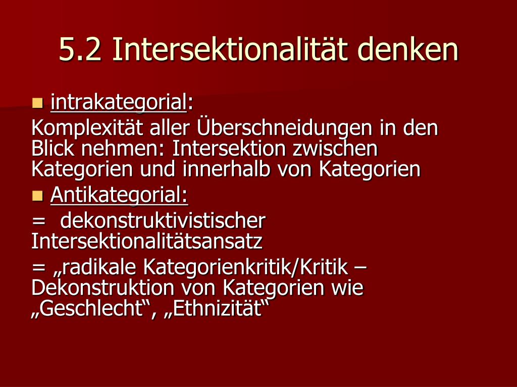 PPT - VO Geschlecht und Politik Sitzung 3 Intersektionalität , queer ...