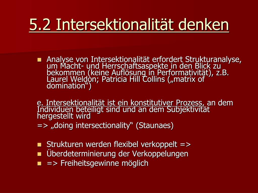PPT - VO Geschlecht und Politik Sitzung 3 Intersektionalität , queer ...