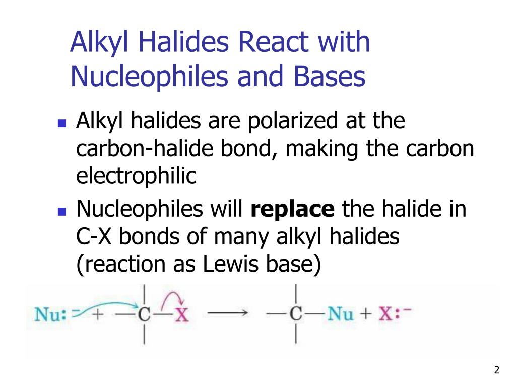 PPT - 11. Reactions of Alkyl Halides: Nucleophilic Substitutions and ...