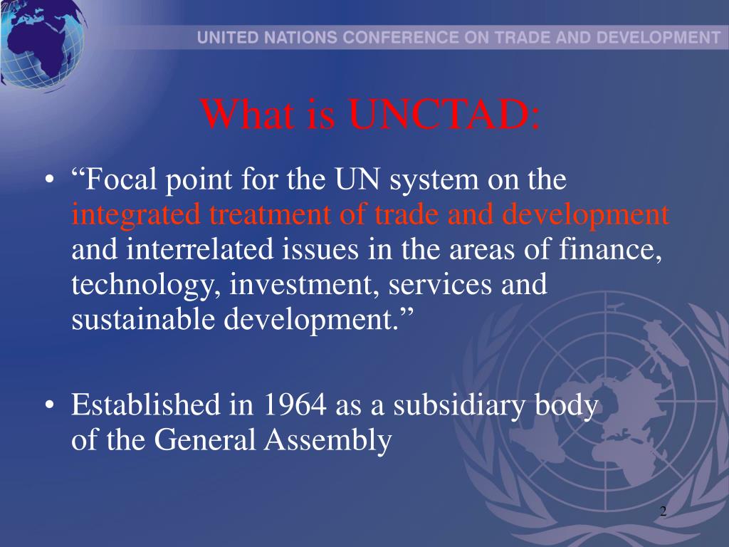 PPT - UNITED NATIONS CONFERENCE ON TRADE AND DEVELOPMENT PowerPoint ...