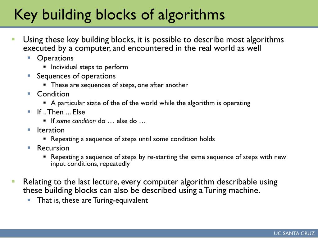Ppt Algorithms Key Components Of Algorithms Sequence Conditional Iteration Recursion