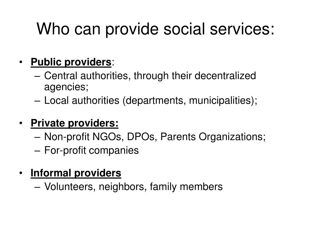 PPT - Regulatory Mechanisms in Social Services Provision: Case Studies ...