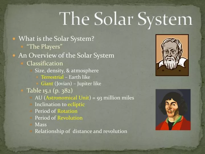 PPT - The Solar System PowerPoint Presentation, free download - ID:3092453