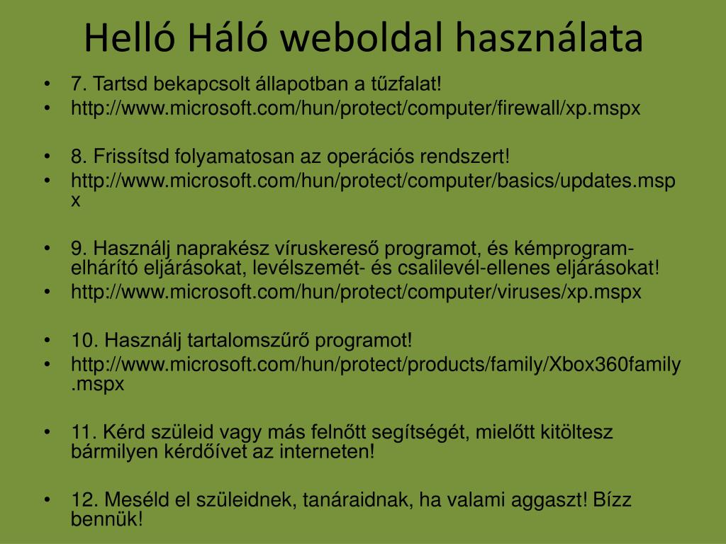 PPT - Az internet veszélyei gyermekeinkre PowerPoint Presentation, free ...