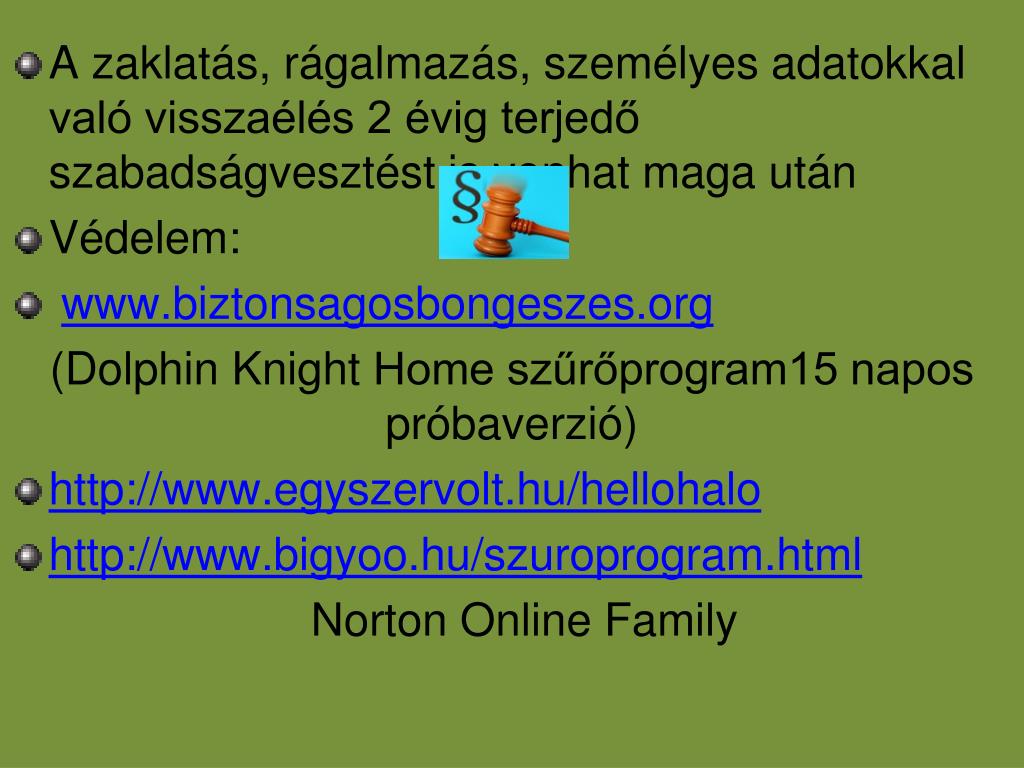 PPT - Az internet veszélyei gyermekeinkre PowerPoint Presentation, free ...