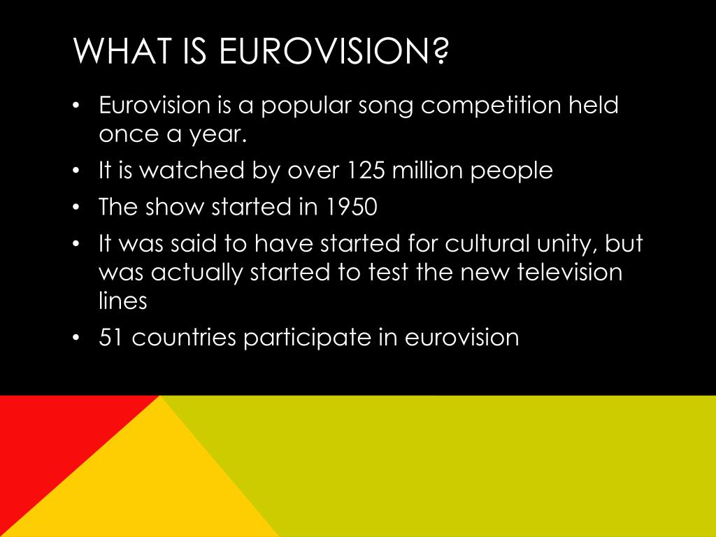 PPT - Television and Radio: Eurovision PowerPoint Presentation, free ...