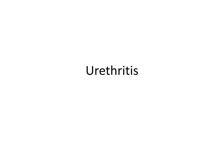 PPT - Urethritis PowerPoint Presentation, free download - ID:3093350