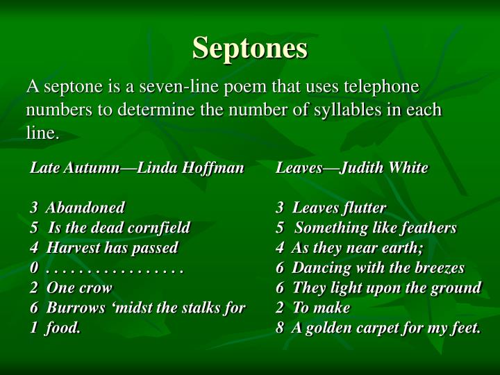 PPT - Formula Poems PowerPoint Presentation - ID:3093650