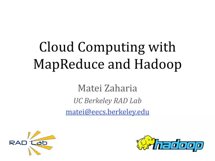 Ppt Cloud Computing With Mapreduce And Hadoop Powerpoint Presentation