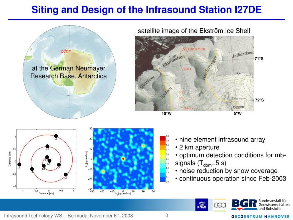 PPT - Microbarom signals recorded in Antarctica - a measure for sudden ...