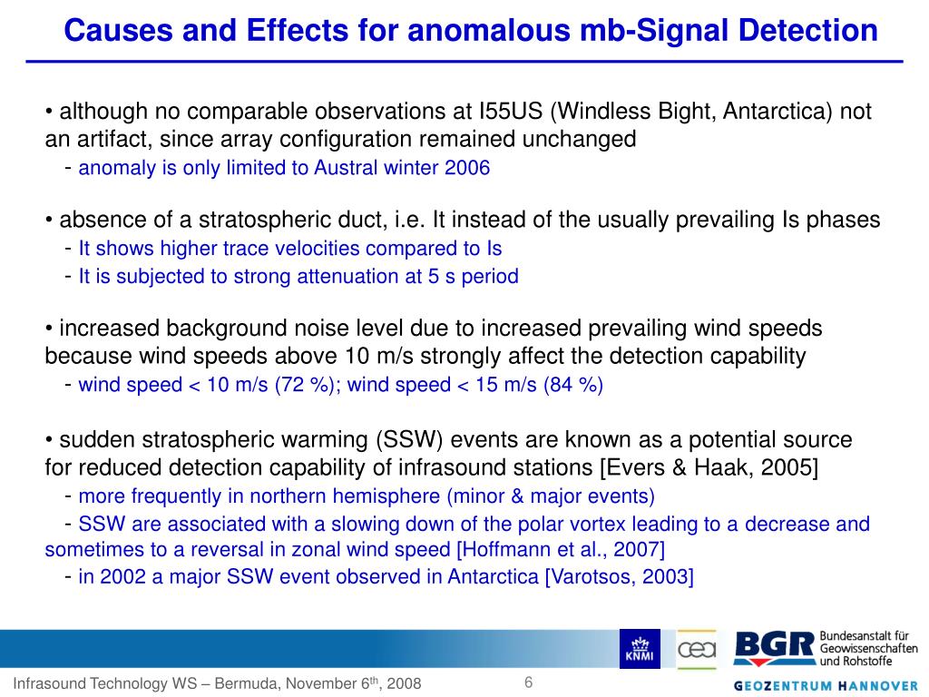 PPT - Microbarom signals recorded in Antarctica - a measure for sudden ...