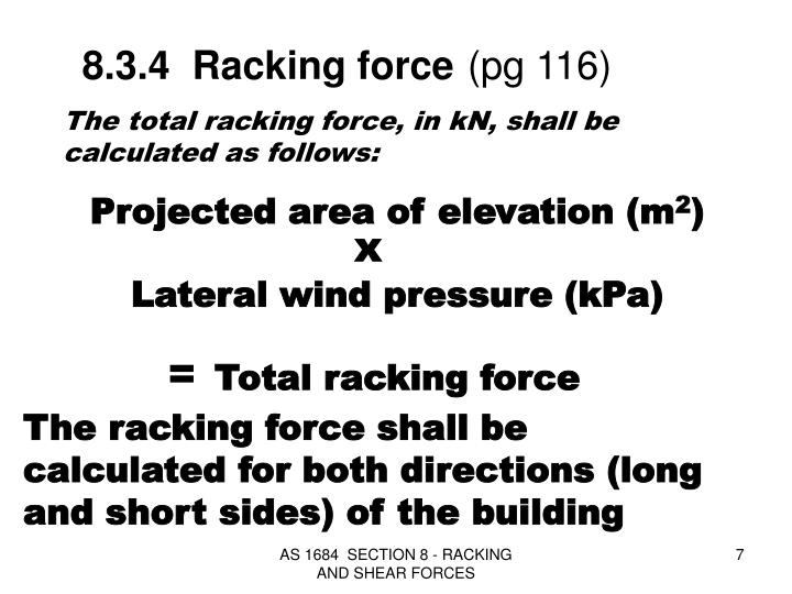 PPT - SECTION 8 - RACKING (BRACING) AND SHEAR FORCES STUDENT HANDOUT ...
