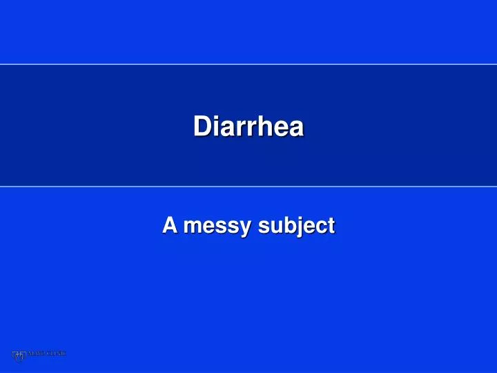 PPT - Diarrhea PowerPoint Presentation, free download - ID:3094885