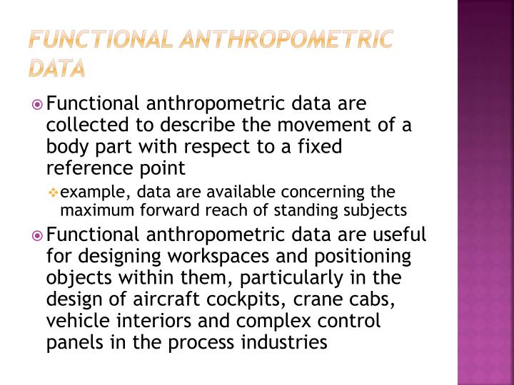 PPT - Anthropometric application and workspace design PowerPoint ...