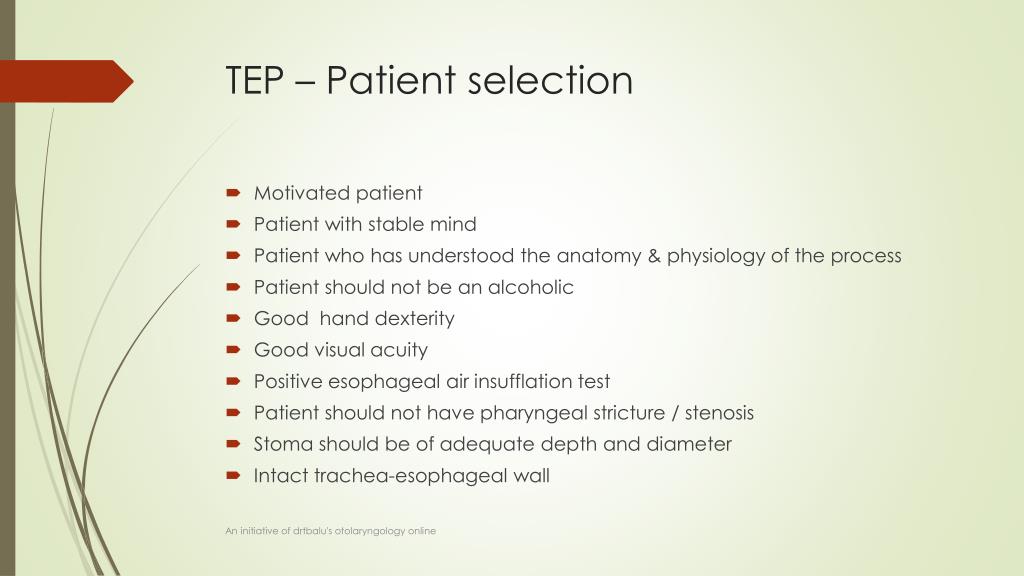 PPT - Voice Rehabilitation following Laryngectomy PowerPoint ...