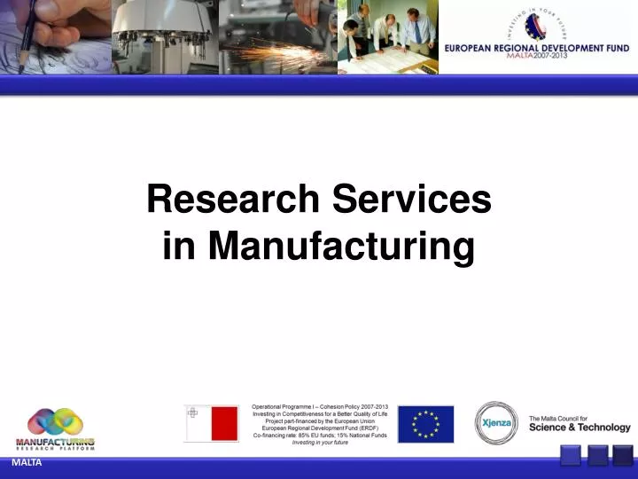 PPT - Research Services in Manufacturing PowerPoint Presentation, free ...