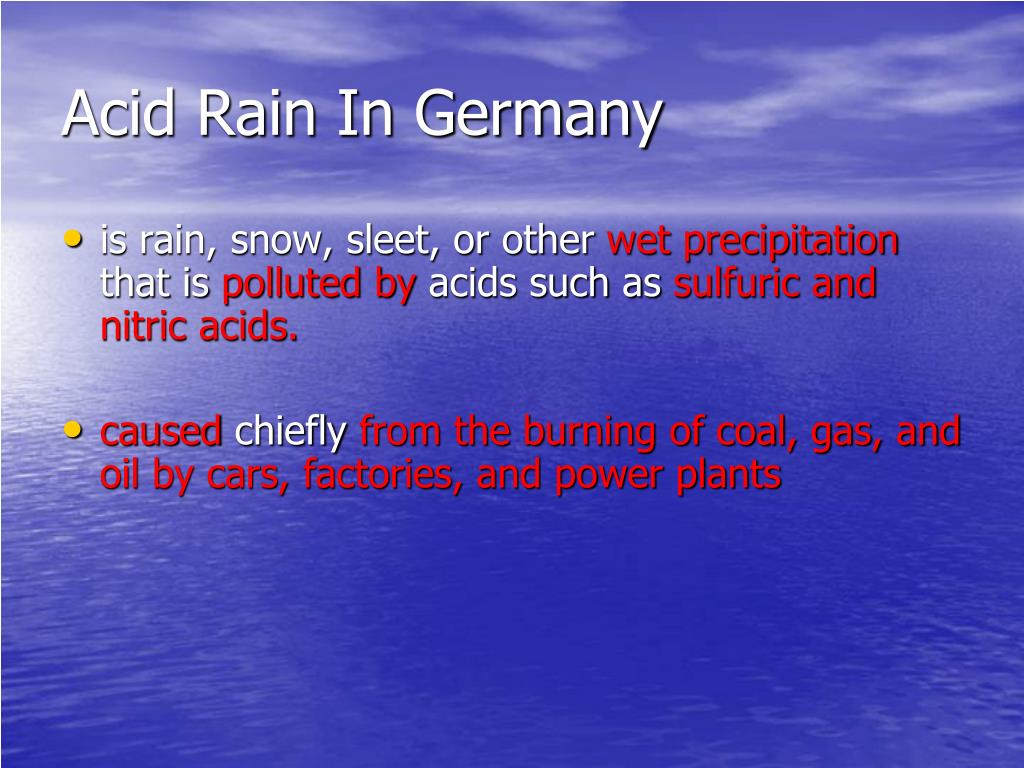 PPT - Understanding Environmental Issues in Europe: Acid Rain, Air ...