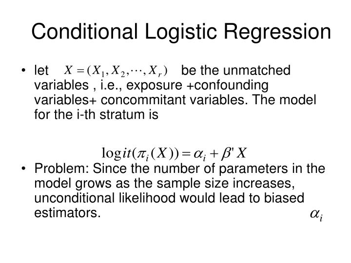 PPT - Conditional Logistic Regression PowerPoint Presentation - ID:3096357