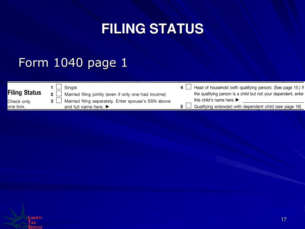 PPT - Liberty Tax Service Basic Income Tax Course Lesson 3 PowerPoint ...