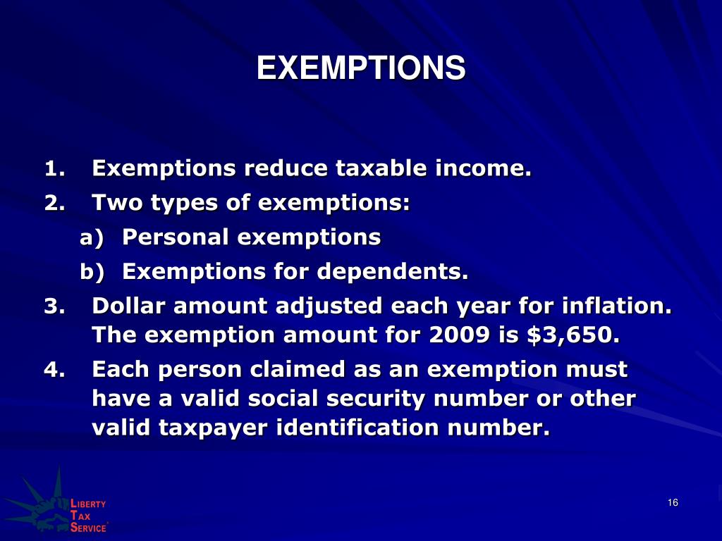 PPT - Liberty Tax Service Online Basic Income Tax Course Lesson 2 ...
