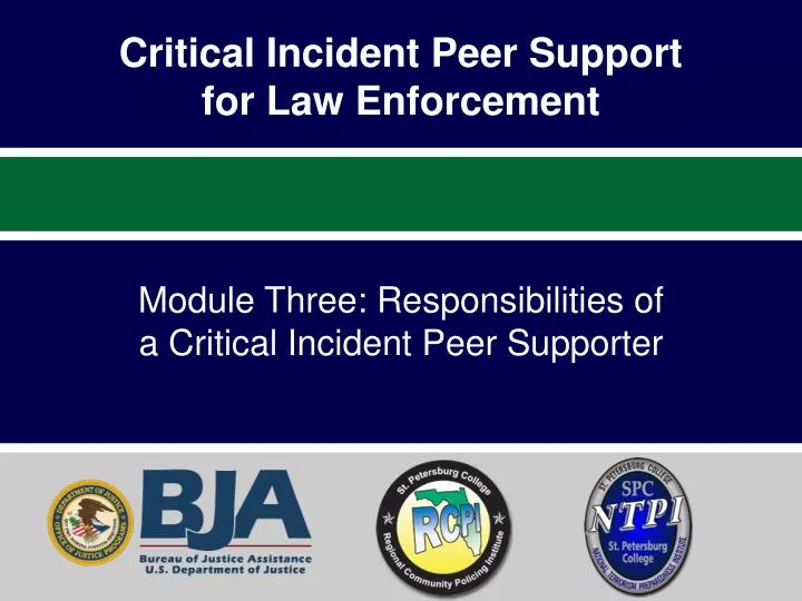 PPT - Critical Incident Peer Support for Law Enforcement PowerPoint ...