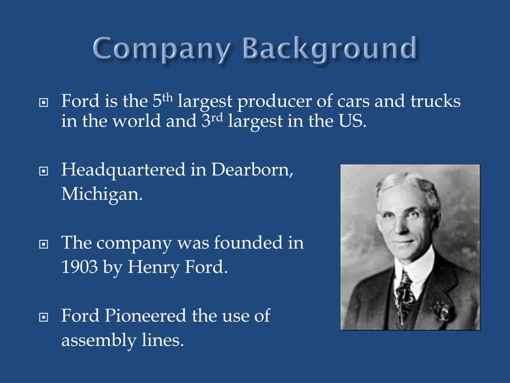 PPT - Company Analysis: Ford motor Company PowerPoint Presentation ...