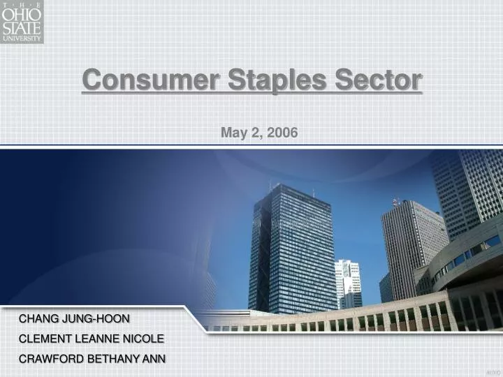PPT - Consumer Staples Sector PowerPoint Presentation, free download ...