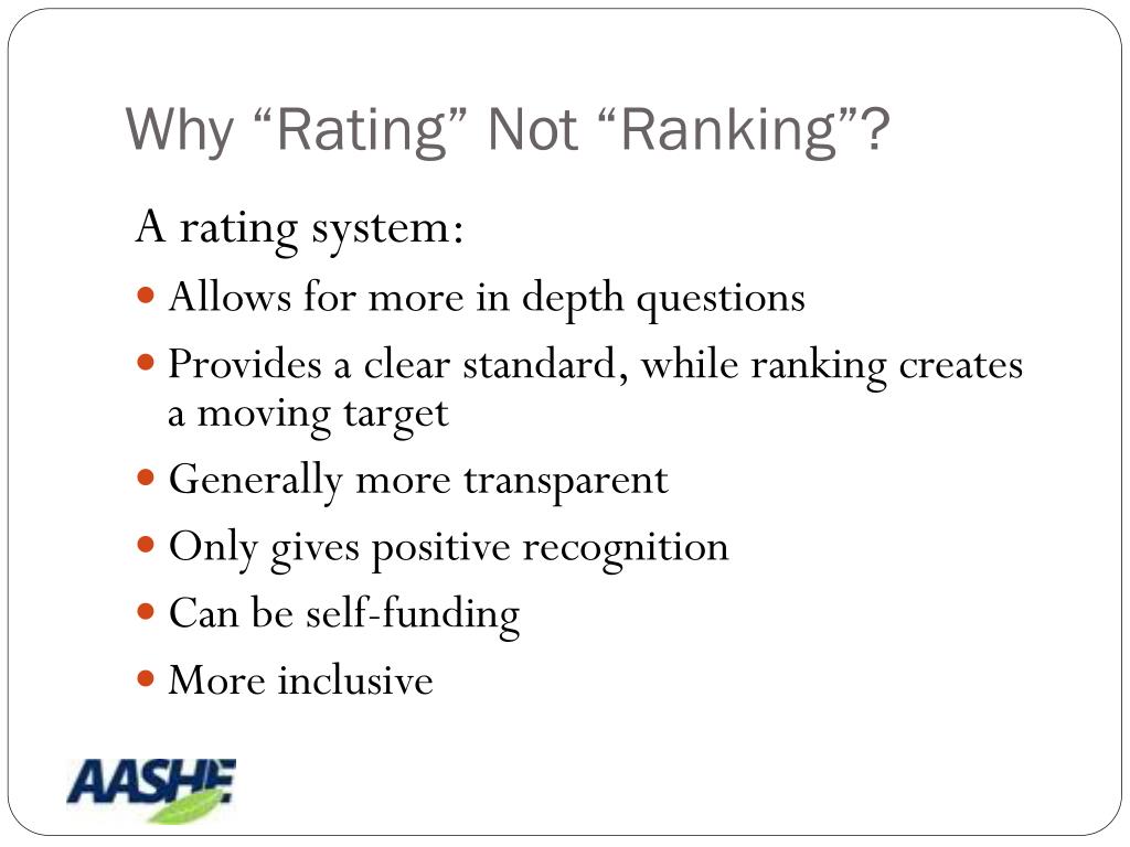 PPT - Sustainability Tracking, Assessment & Rating System (STARS ...