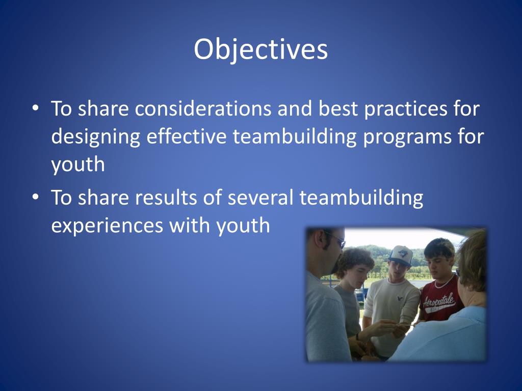 PPT - Designing Effective Leadership Teambuilding Programs for Youth ...