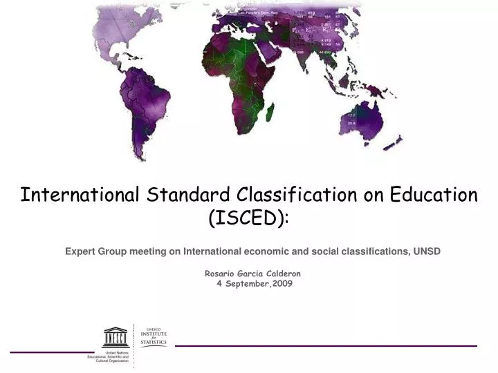 PPT - International Standard Classification on Education (ISCED ...