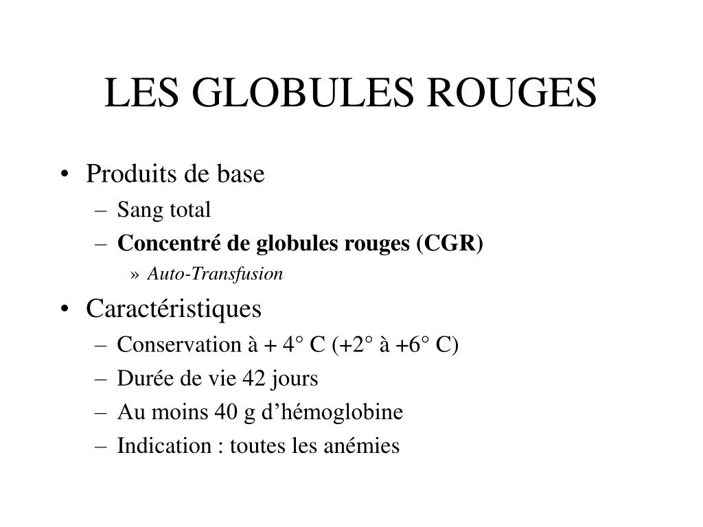 PPT - Les produits sanguins labiles (PSL) Qualification, préparation ...