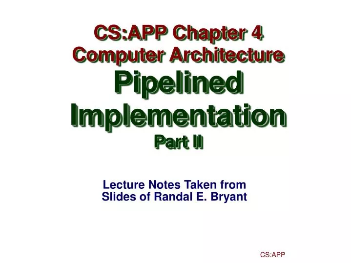 Ppt Csapp Powerpoint Presentation Free Download Id3098262