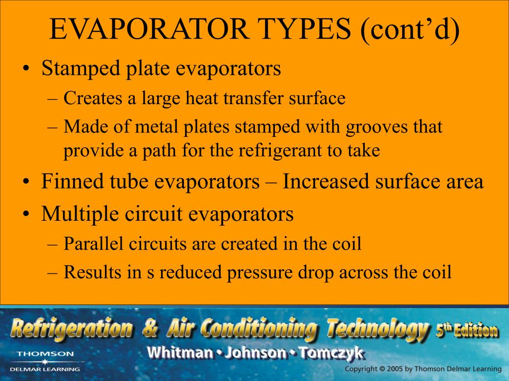 PPT - SECTION 5 COMMERCIAL REFRIGERATION UNIT 21 EVAPORATORS AND THE ...