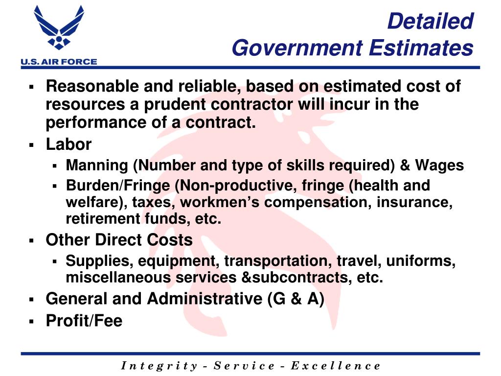 PPT - Independent Government Estimate PowerPoint Presentation, free ...