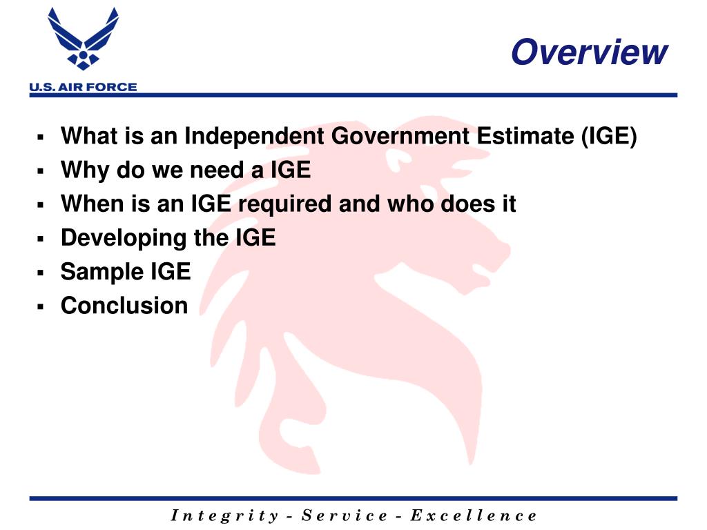 PPT - Independent Government Estimate PowerPoint Presentation, free ...