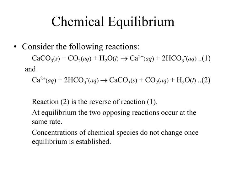PPT - Chemical Equilibrium PowerPoint Presentation - ID:3098443