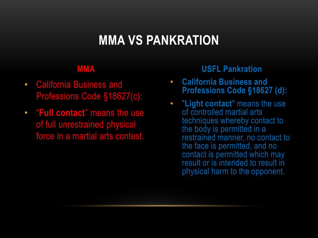 PPT - Understanding MMA and Pankration Regulations in California's ...