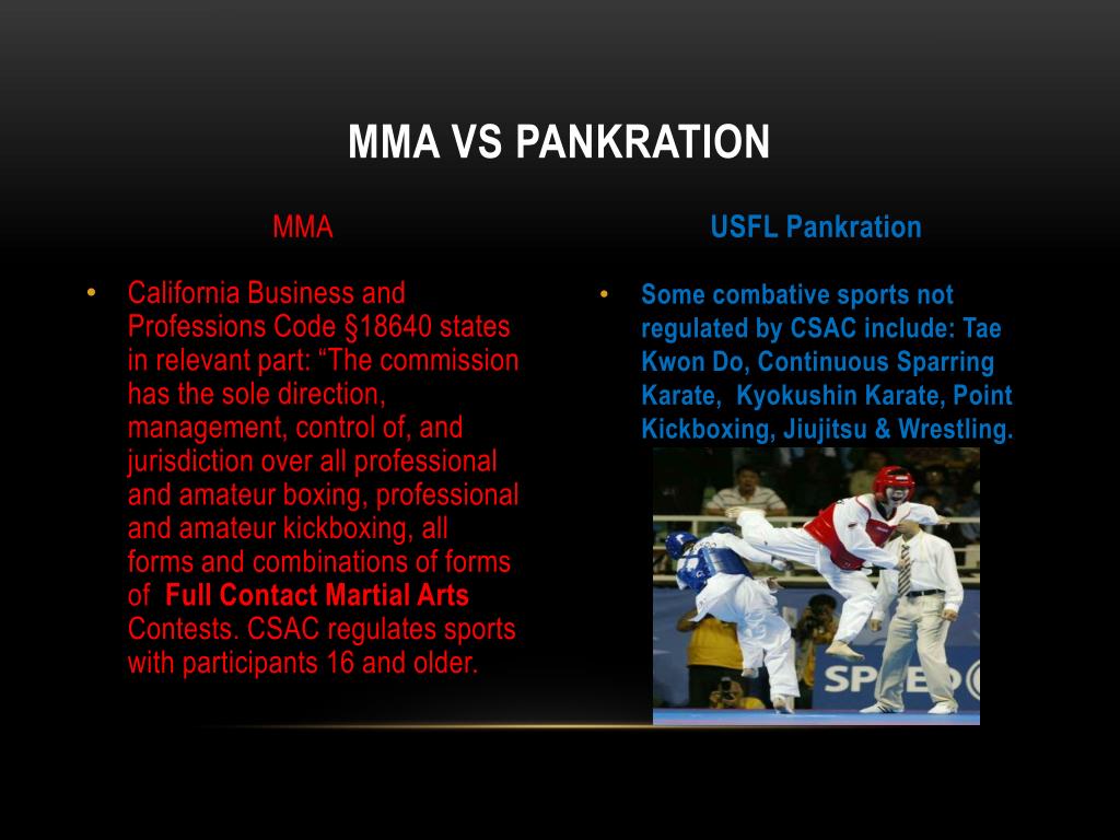 PPT - Understanding MMA and Pankration Regulations in California's ...