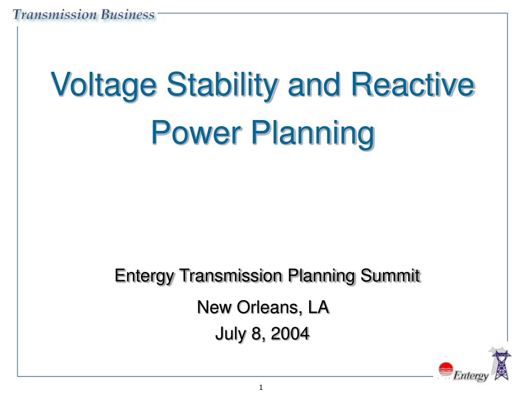 PPT - Voltage Stability and Reactive Power Planning PowerPoint ... PPT - Voltage Stability and Reactive Power Planning PowerPoint ...