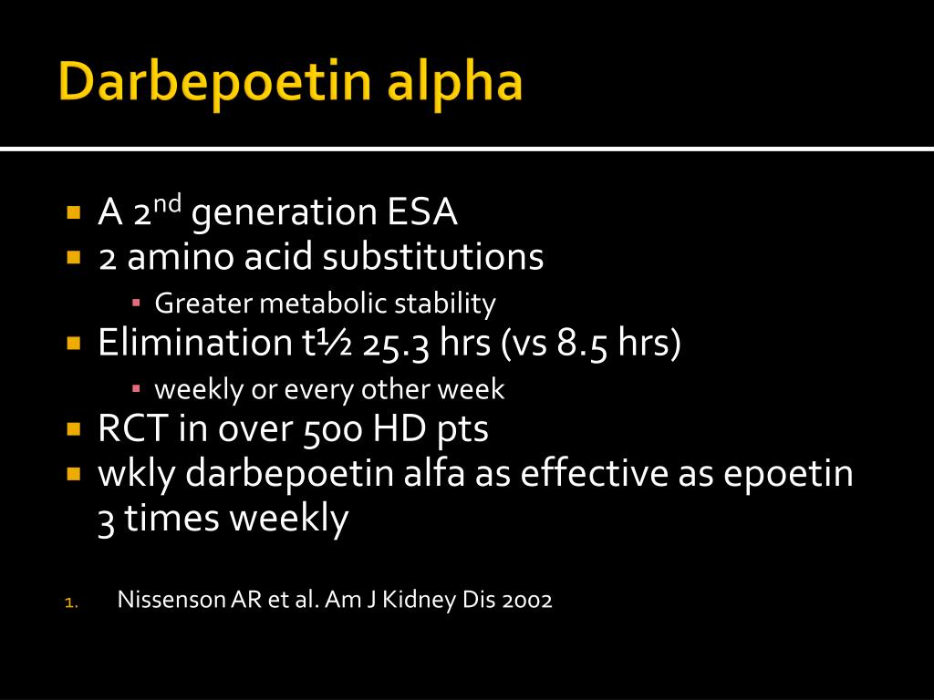 PPT - Erythropoiesis stimulating agents in chronic kidney disease ...