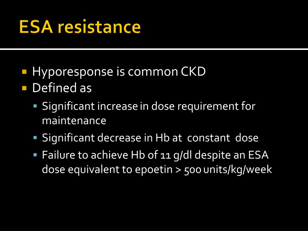 PPT - Erythropoiesis stimulating agents in chronic kidney disease ...