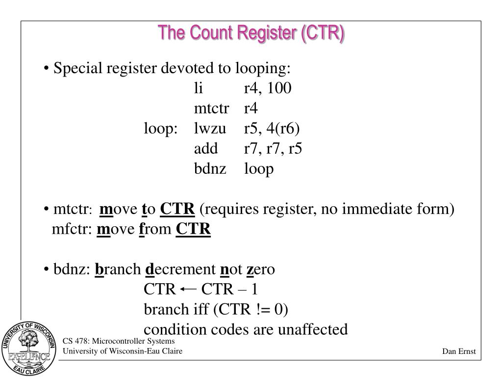 PPT - PowerPC Architecture and Assembly Language PowerPoint ...