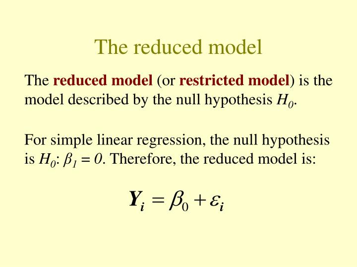 PPT - The general linear test approach to regression analysis ...