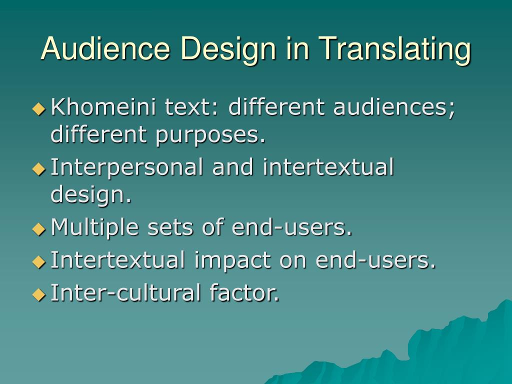 PPT - Interpersonal and Inter-textual Design in Translating PowerPoint ...