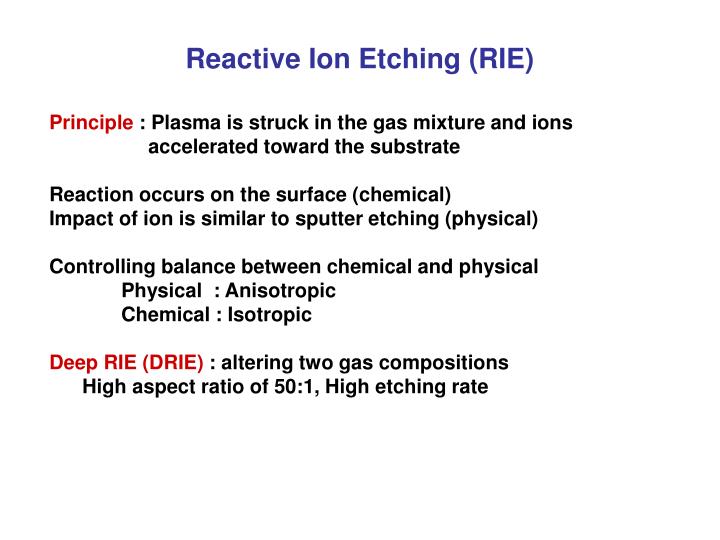 PPT - Chapter Extra-2 Micro-fabrication process PowerPoint Presentation ...