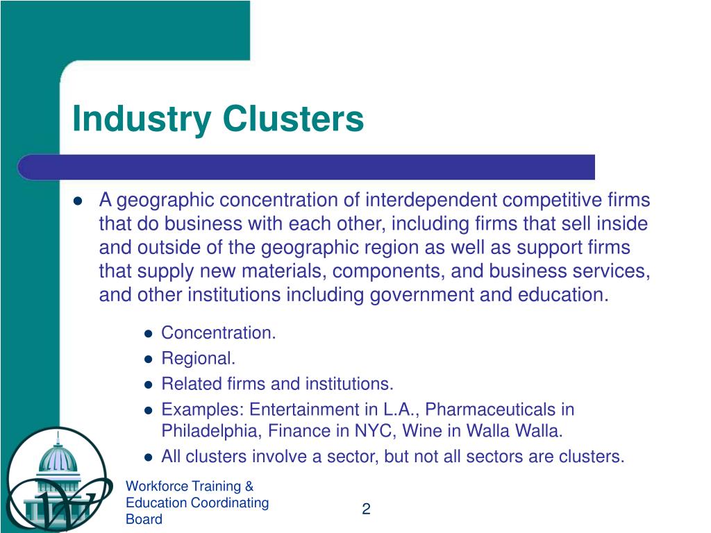 Ppt Targeting Industry Clusters As An Economic Development Strategy