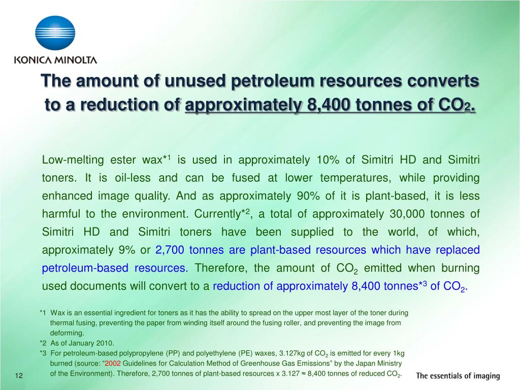 PPT - Plant-based polymerised toners developed for the recycling-based ...
