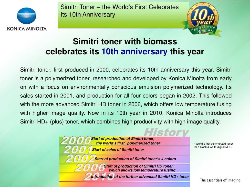PPT - Plant-based polymerised toners developed for the recycling-based ...